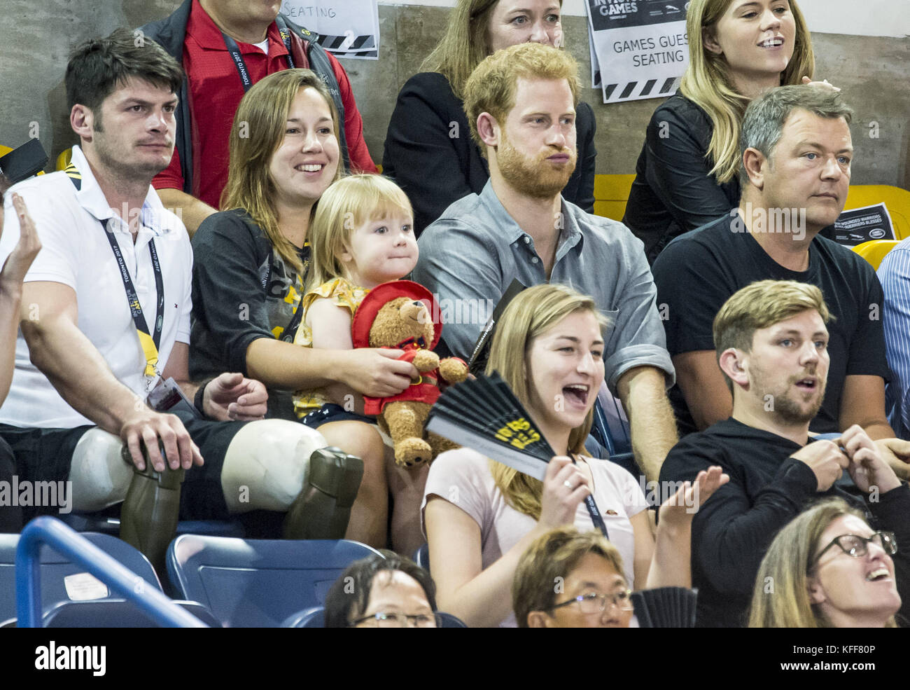Prince Harry attends a handball match event for the Invictus Games at ...
