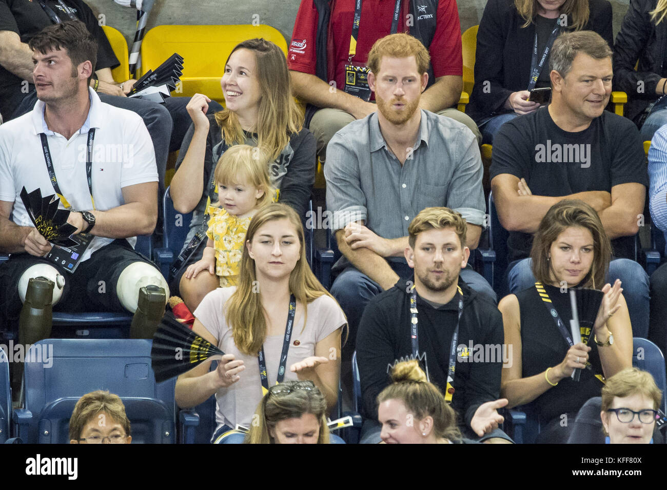 Prince Harry attends a handball match event for the Invictus Games at ...