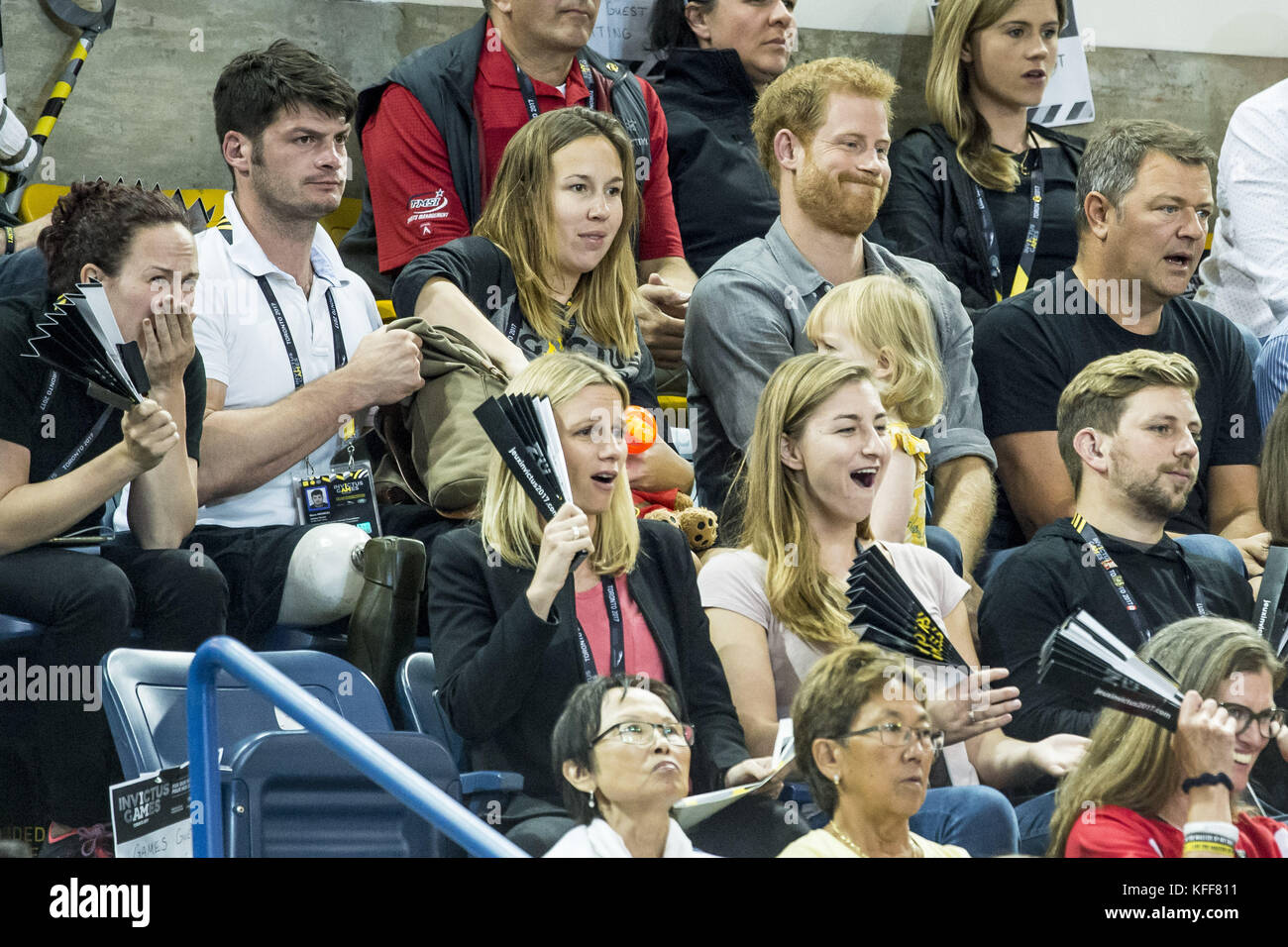 Prince Harry attends a handball match event for the Invictus Games at ...