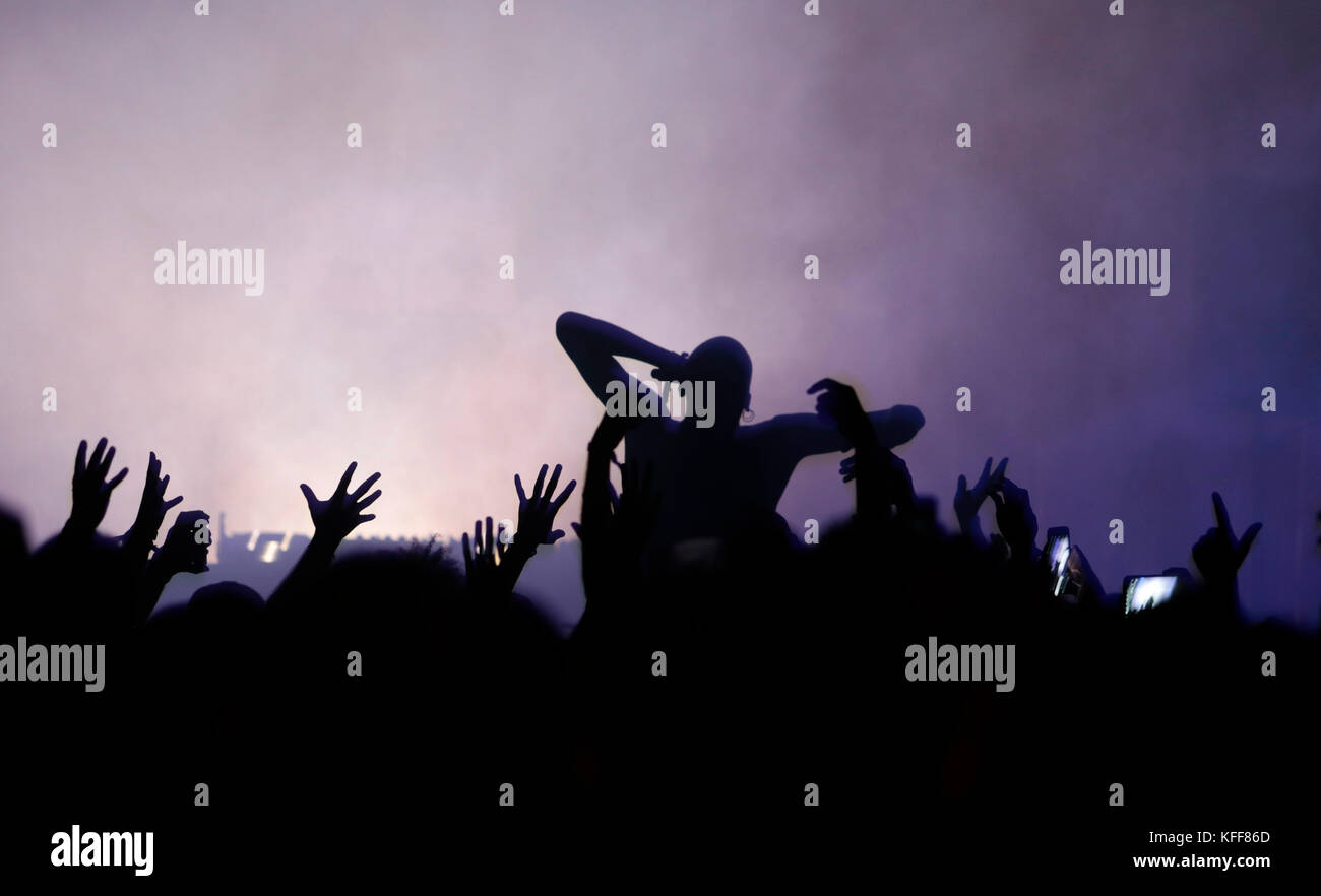 Crowd arts culture and entertainment music lifestyle hi-res stock ...