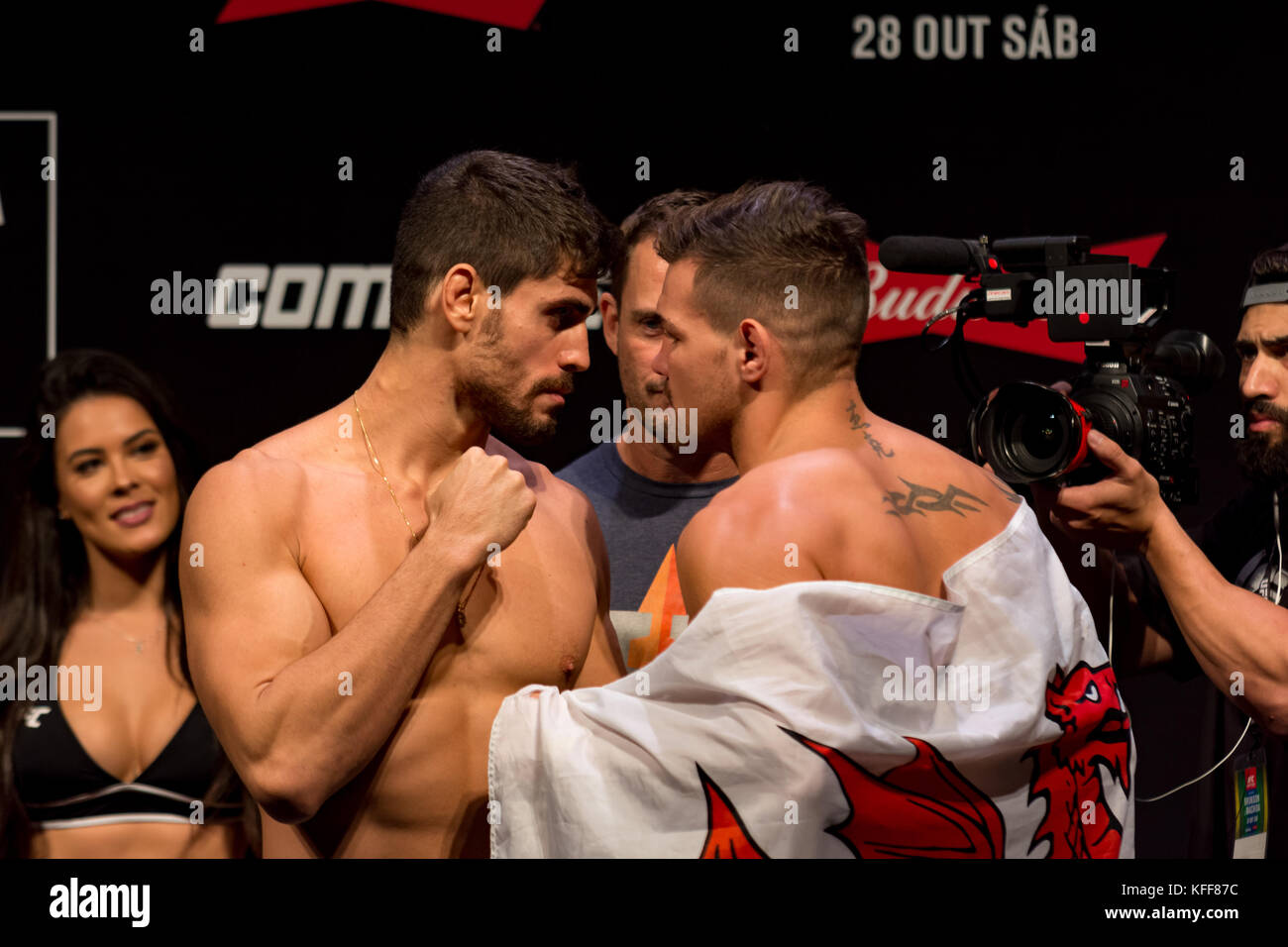 SÃO PAULO, SP - 27.10.2017: UFC PESAGEM OFICIAL - Jack Marshman faces ...