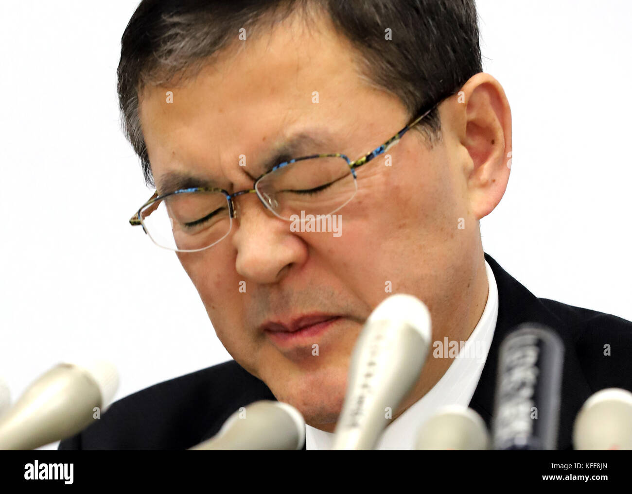 Tokyo, Japan. 27th Oct, 2017. Japanese automaker Subaru president ...