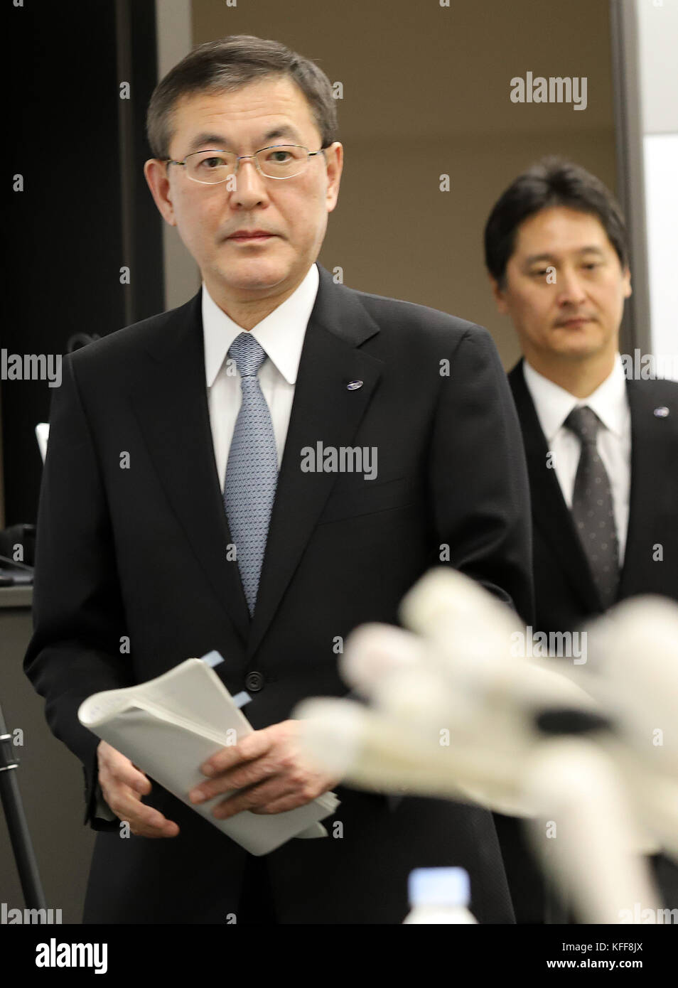 Tokyo, Japan. 27th Oct, 2017. Japanese automaker Subaru president ...