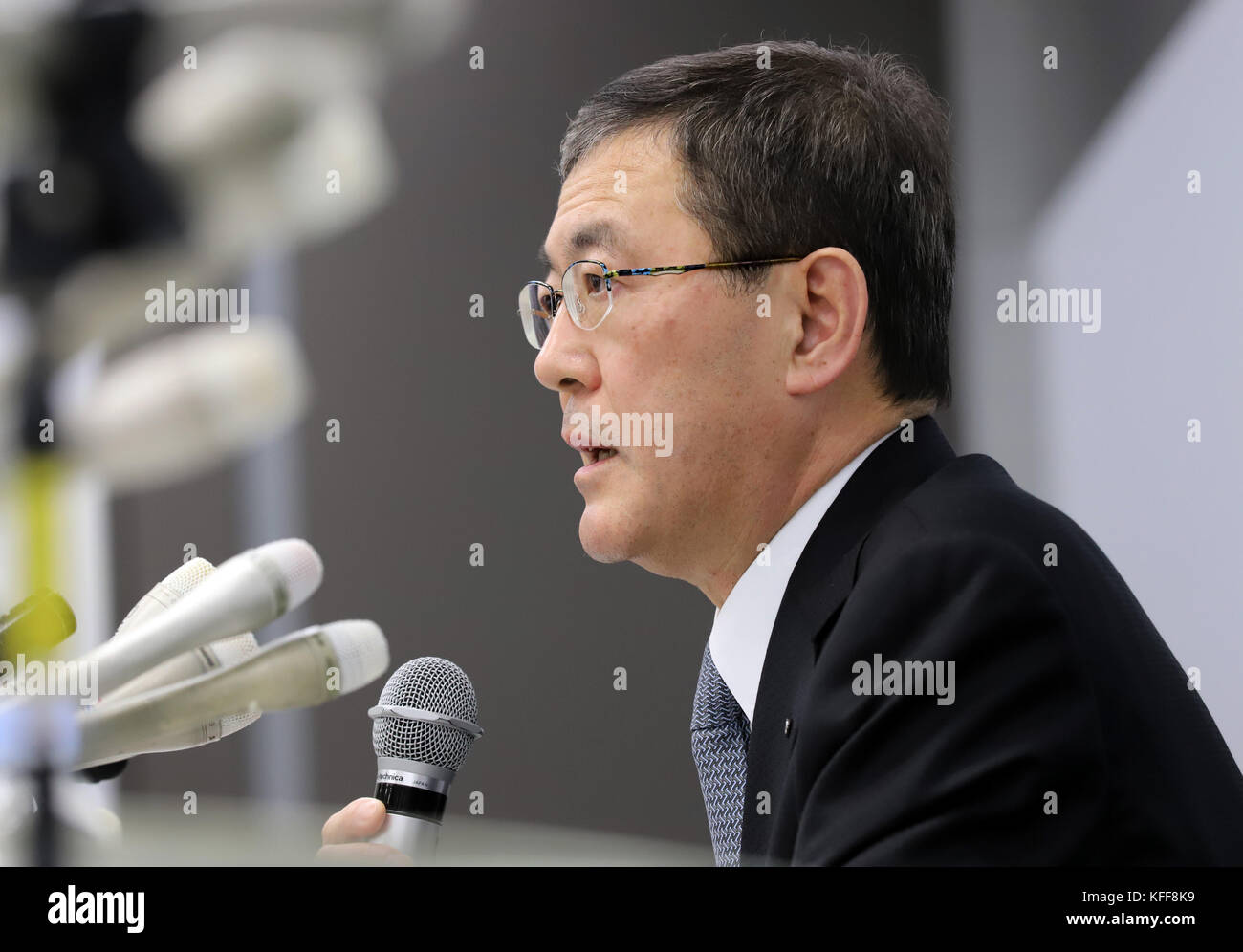 Tokyo, Japan. 27th Oct, 2017. Japanese automaker Subaru president ...