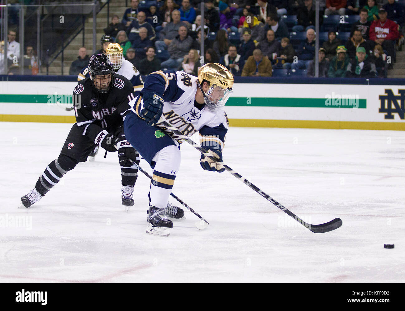 South Bend, Indiana, USA. 27th Oct, 2017. Notre Dame defenseman Matt ...