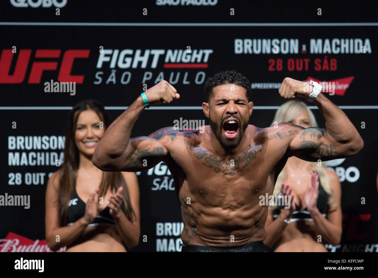 São Paulo, Brazil. 27th October, 2017. UFC fighter Max Griffin of the ...