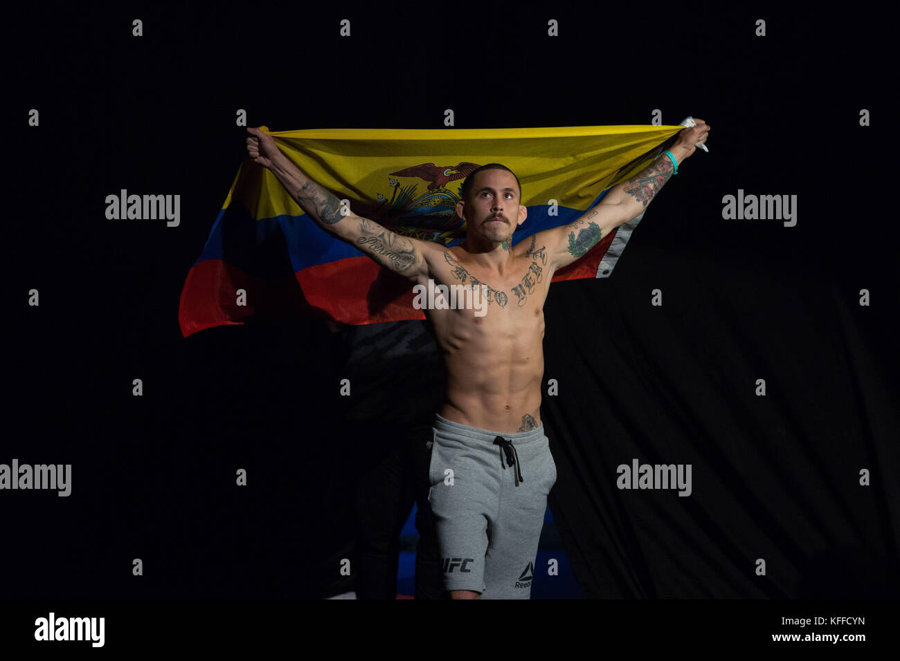 São Paulo, Brazil. 27th October, 2017. UFC fighter Marlon Vera of ...