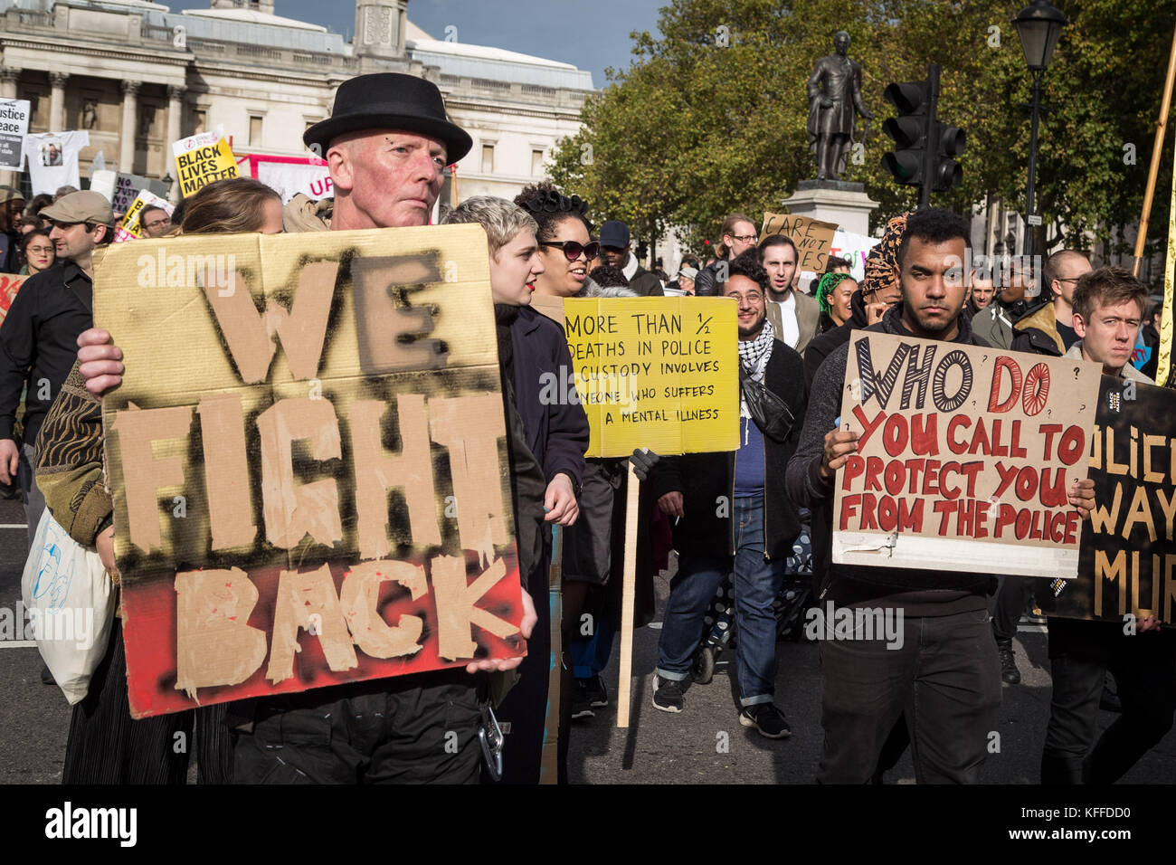 London, UK. 28th Oct, 2017. 19th Annual remembrance procession protest ...