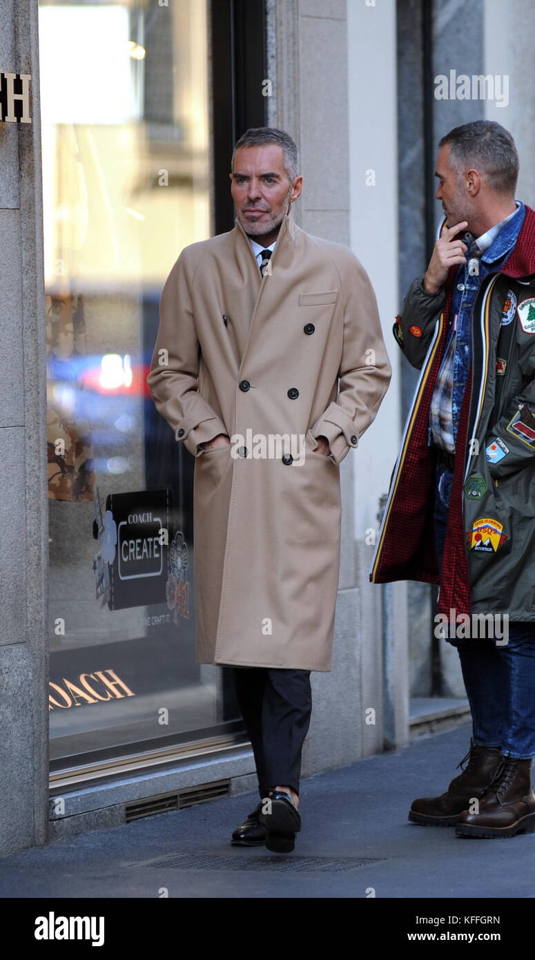 Milan, Dean and Dan Caten walk in the center The Dean and Dan Caten ...