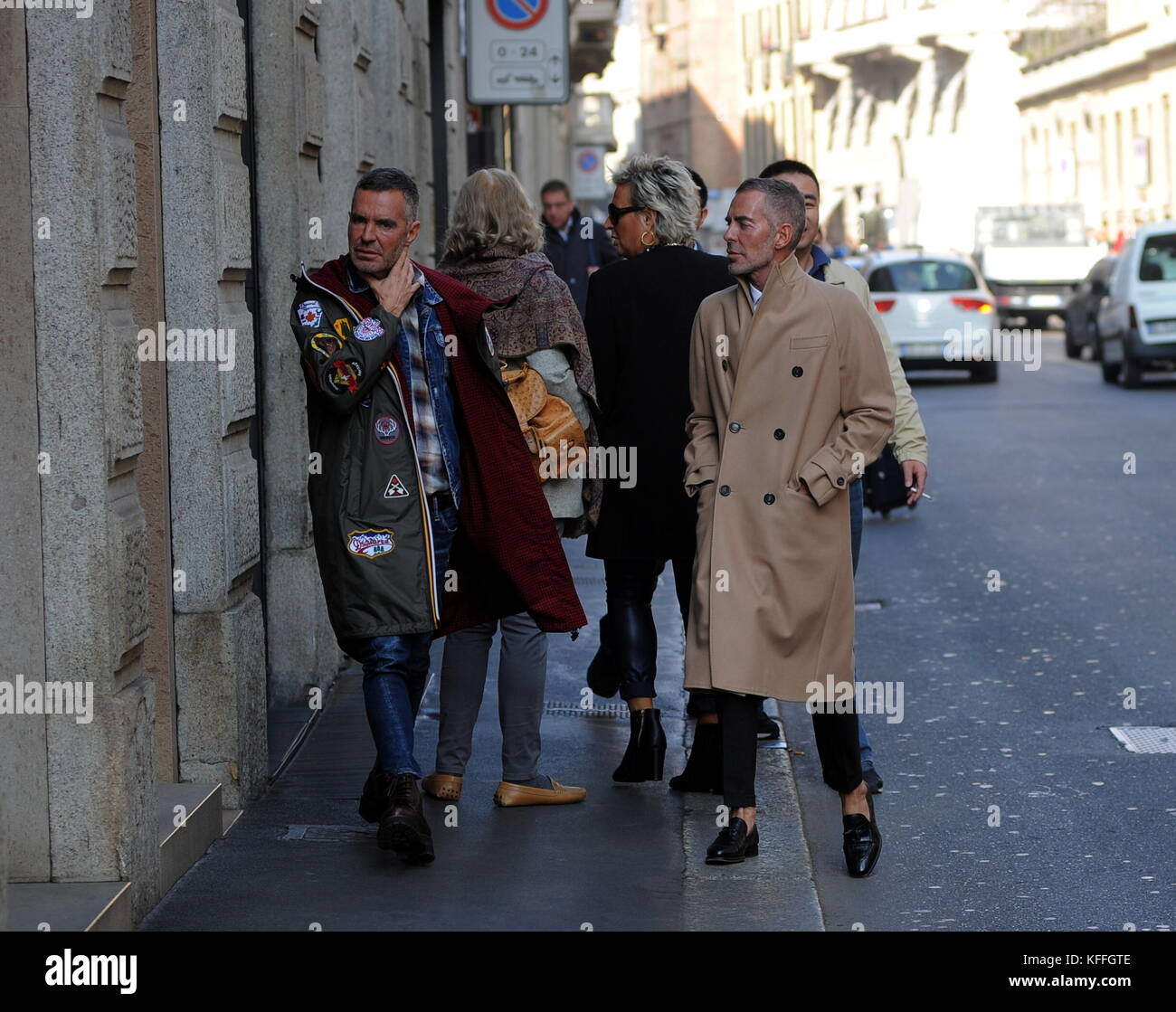 Milan, Dean and Dan Caten walk in the center The Dean and Dan Caten ...