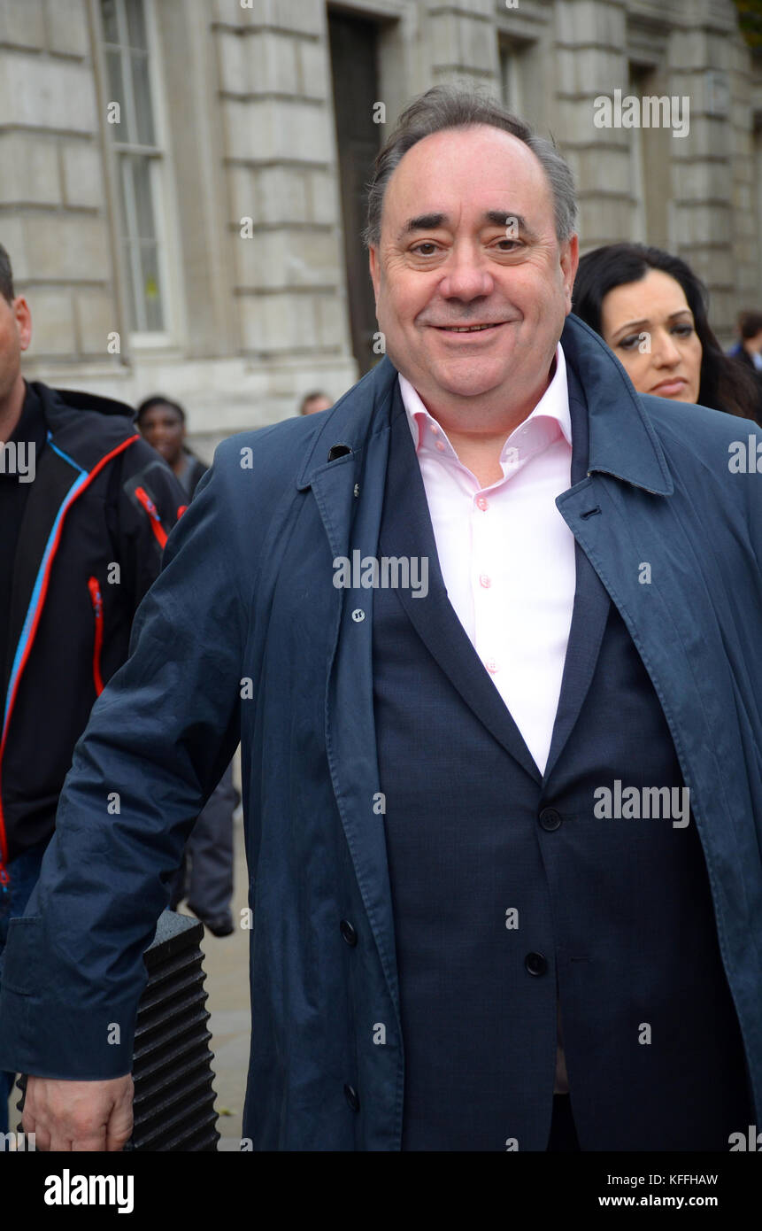 London, UK. 28th October, 2017. Alex Salmond, Scottish politician ...