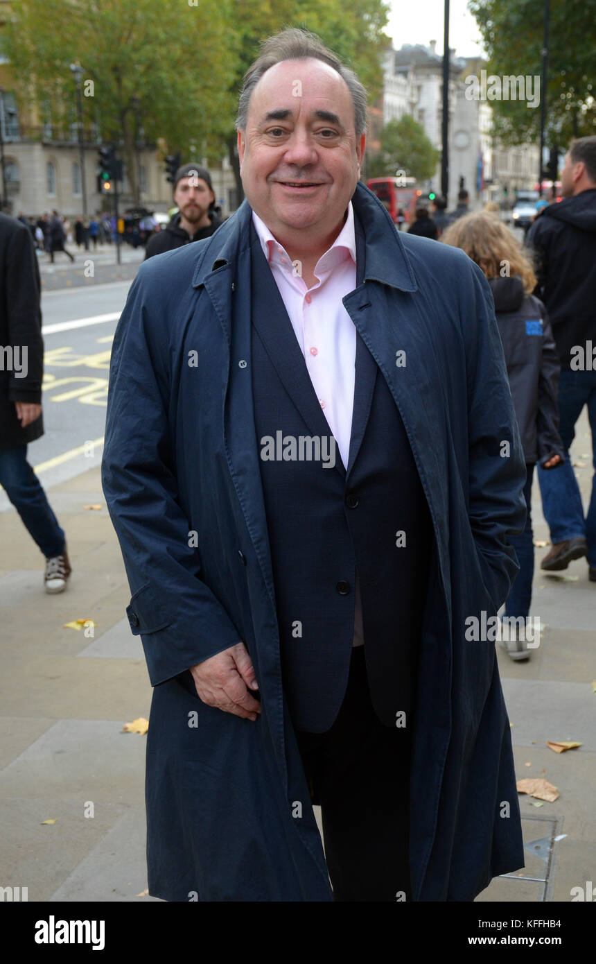 London, UK. 28th October, 2017. Alex Salmond, Scottish politician ...