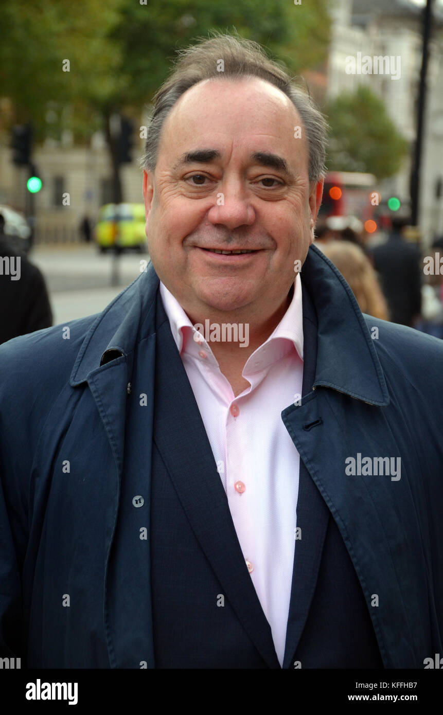 London, UK. 28th October, 2017. Alex Salmond, Scottish politician ...