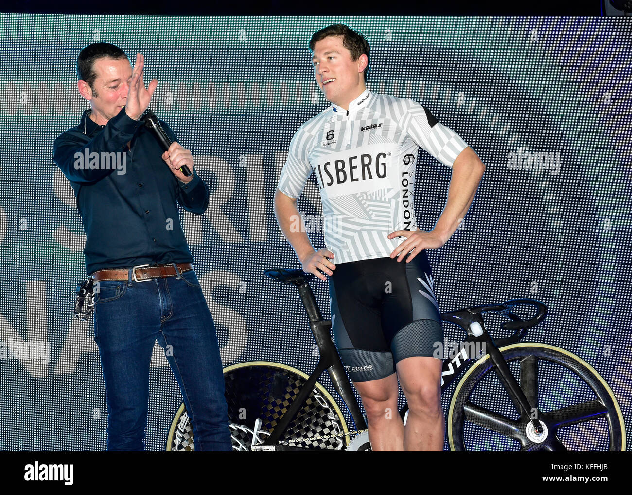 London, UK. 28th Oct, 2017. Ethan Mitchell (NZL) at Presentation after ...