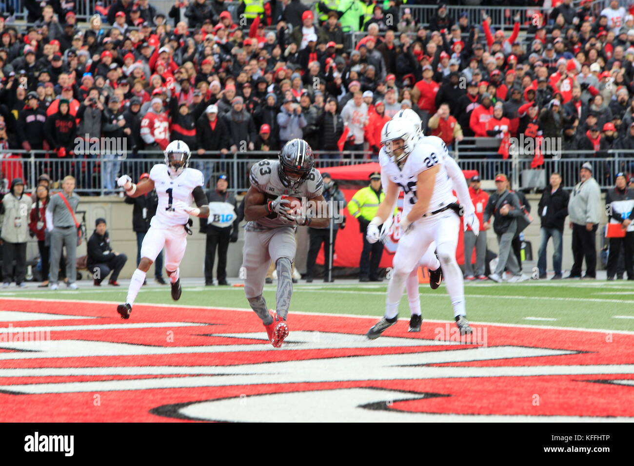 Columbus, Ohio, USA. 28th Oct, 2017. Ohio State Buckeyes wide receiver ...