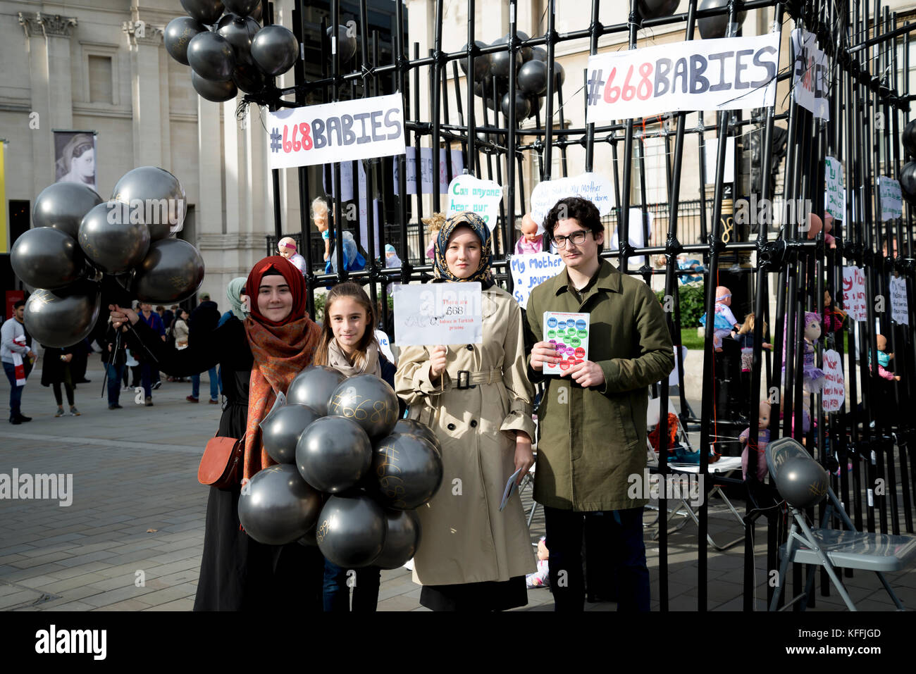 Trafalgar Square, London, UK. 28th Oct, 2017. #66BABIES Protest ...