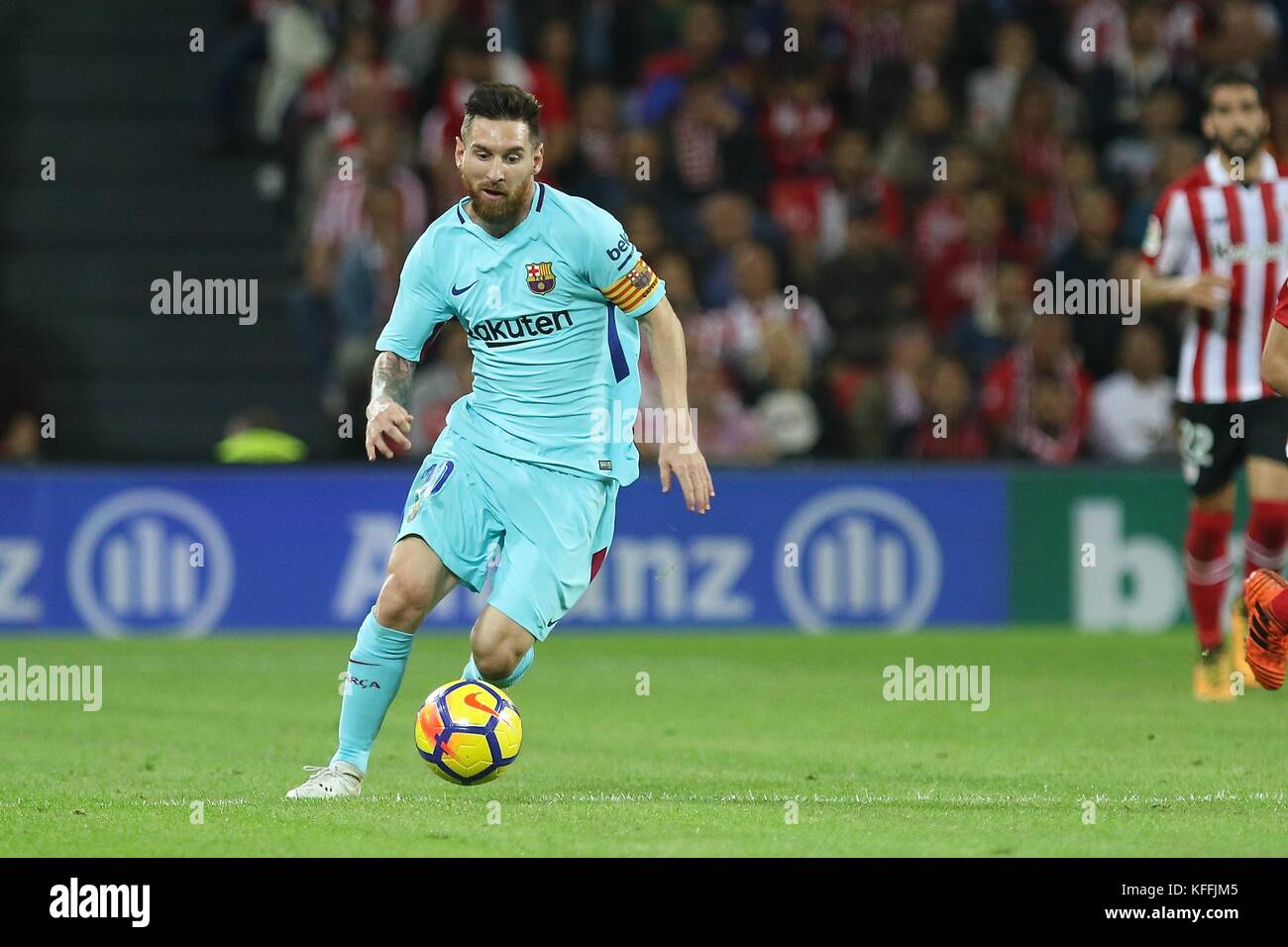 Lionel Messi during the Spanish La Liga soccer match between Athletic ...