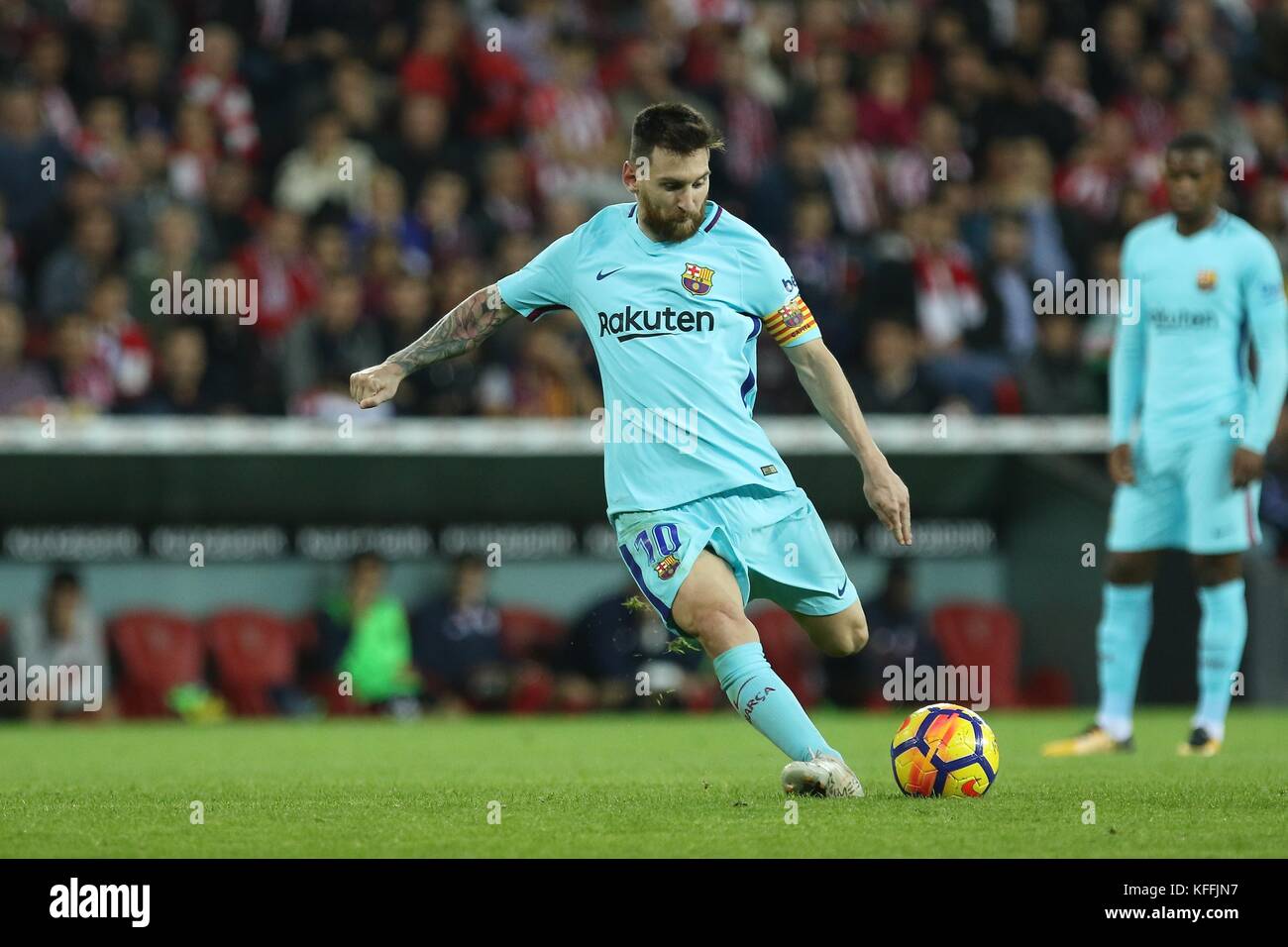 Lionel Messi during the Spanish La Liga soccer match between Athletic ...