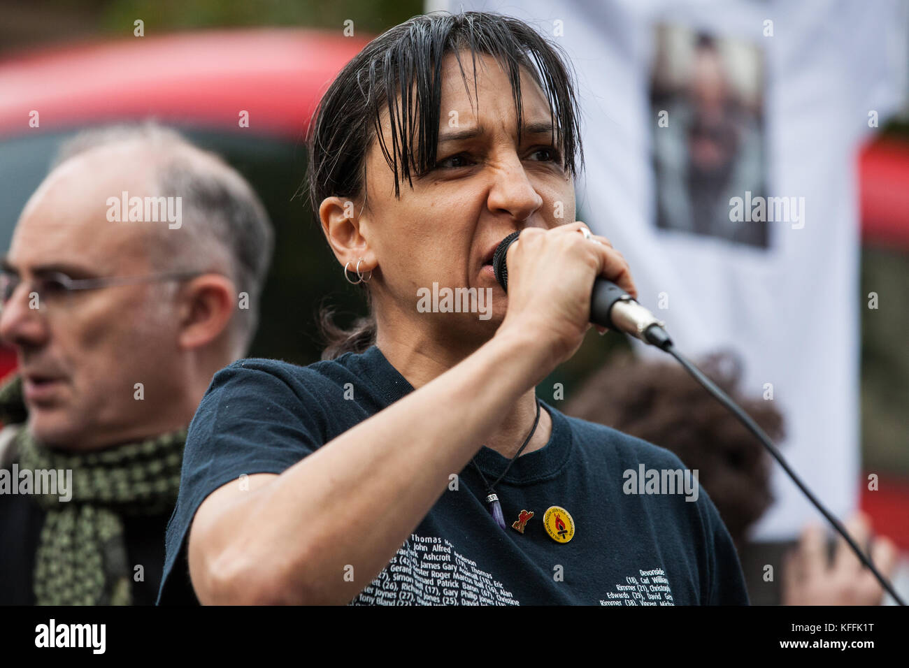 London, UK. 28th October, 2017. Becky Shah of the Hillsborough Justice ...