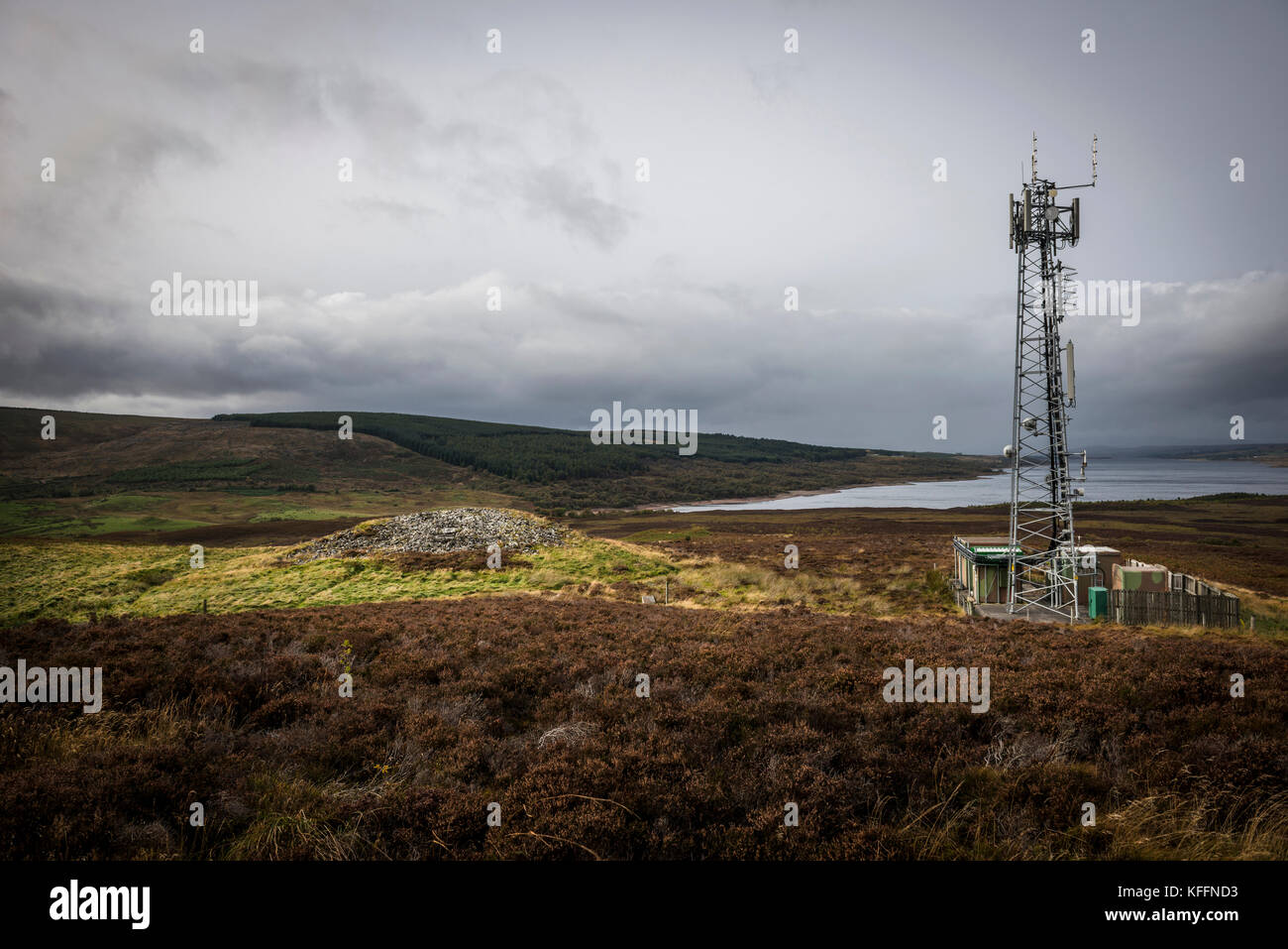 Ord North Neolithic chambered cairn near Lairg, Sutherland, Scottish ...