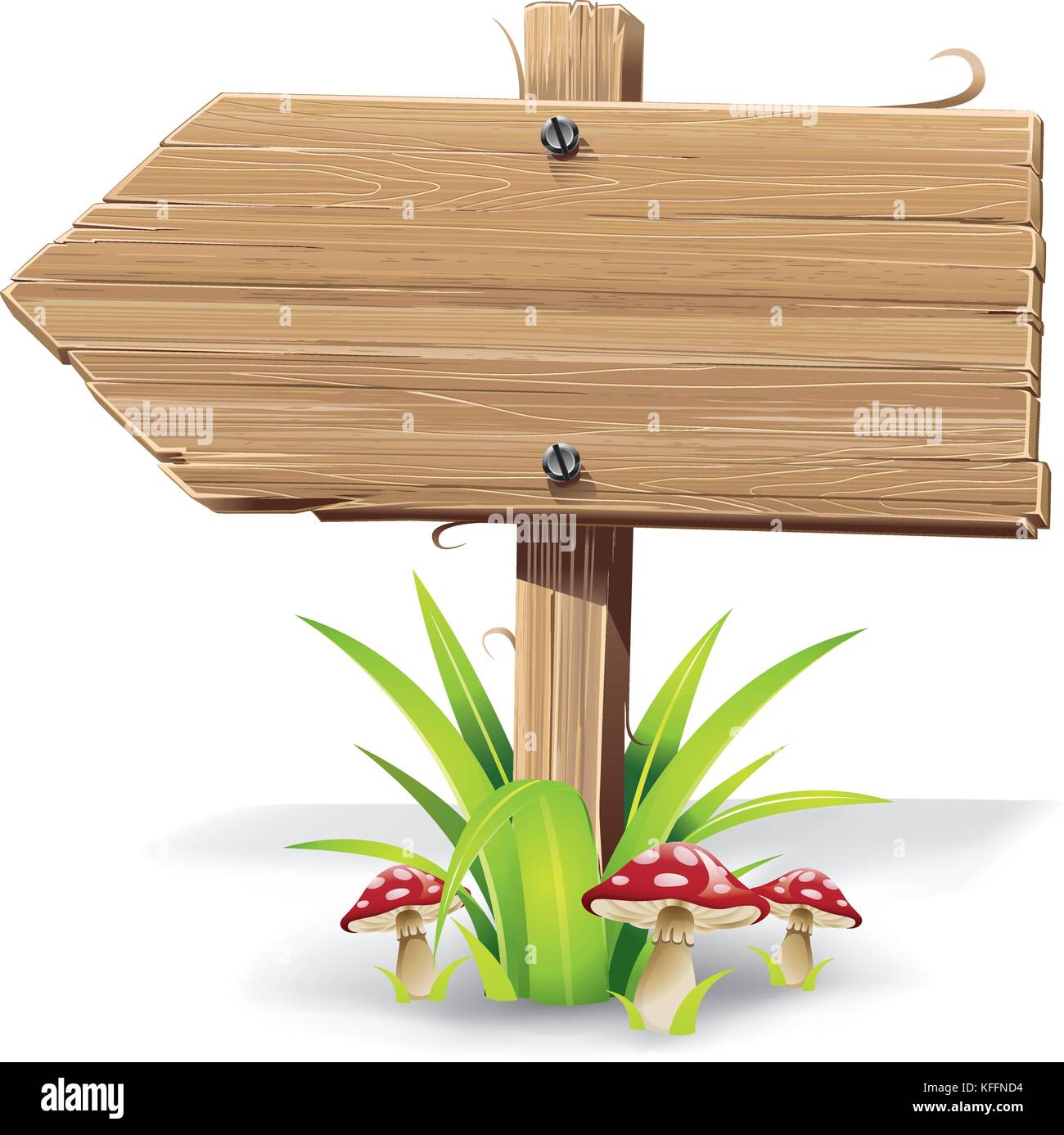 Wood Sign Board. vector illustration Stock Vector Image & Art - Alamy