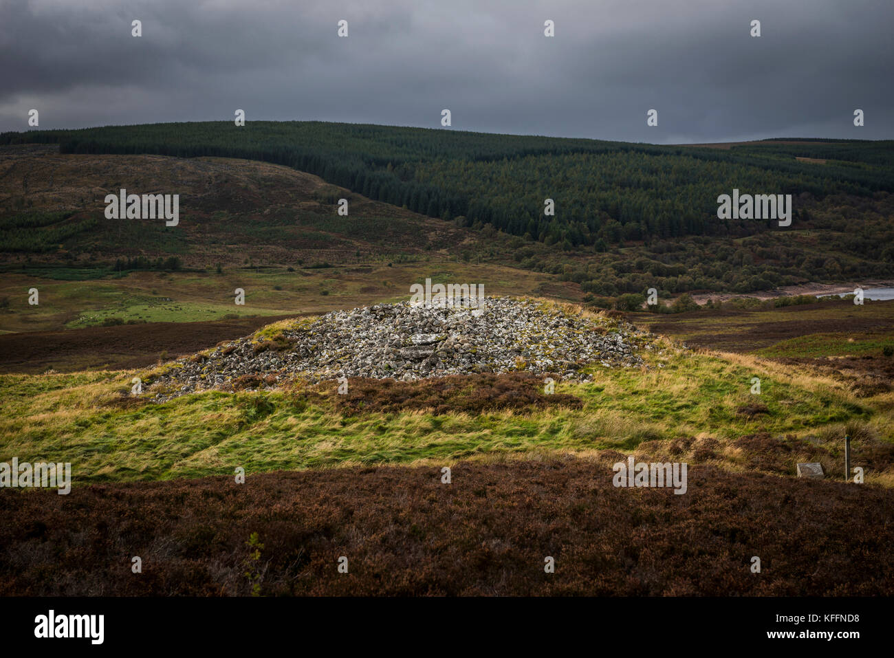 Ord North Neolithic chambered cairn near Lairg, Sutherland, Scottish ...