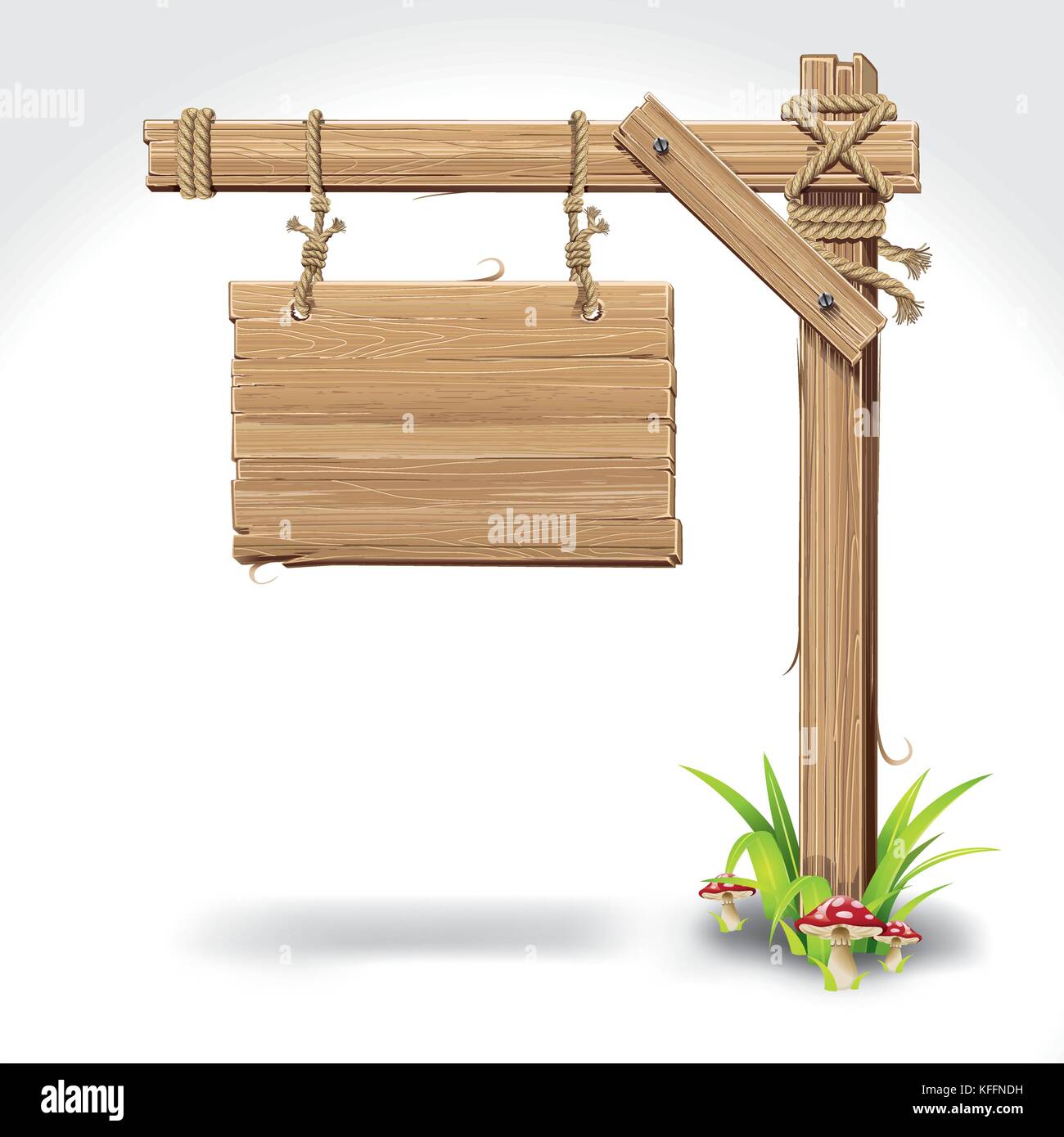 Wood Sign Board. vector illustration Stock Vector Image & Art - Alamy