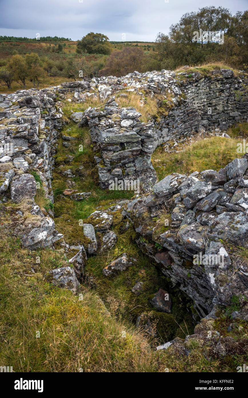 Sallachy Iron Age Broch on the edge of Loch Shin near Lairg, Sutherland ...