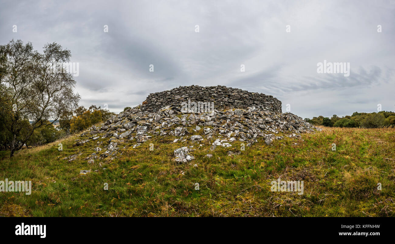 Sallachy Iron Age Broch on the edge of Loch Shin near Lairg, Sutherland ...