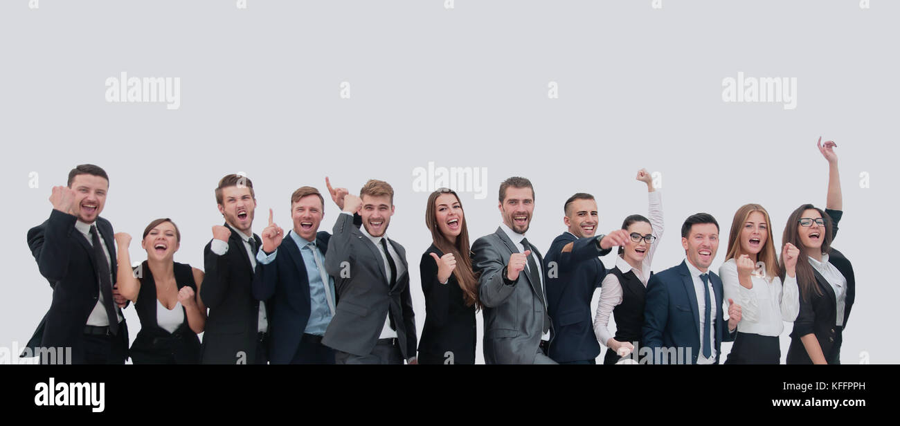 Happy business group Stock Photo - Alamy