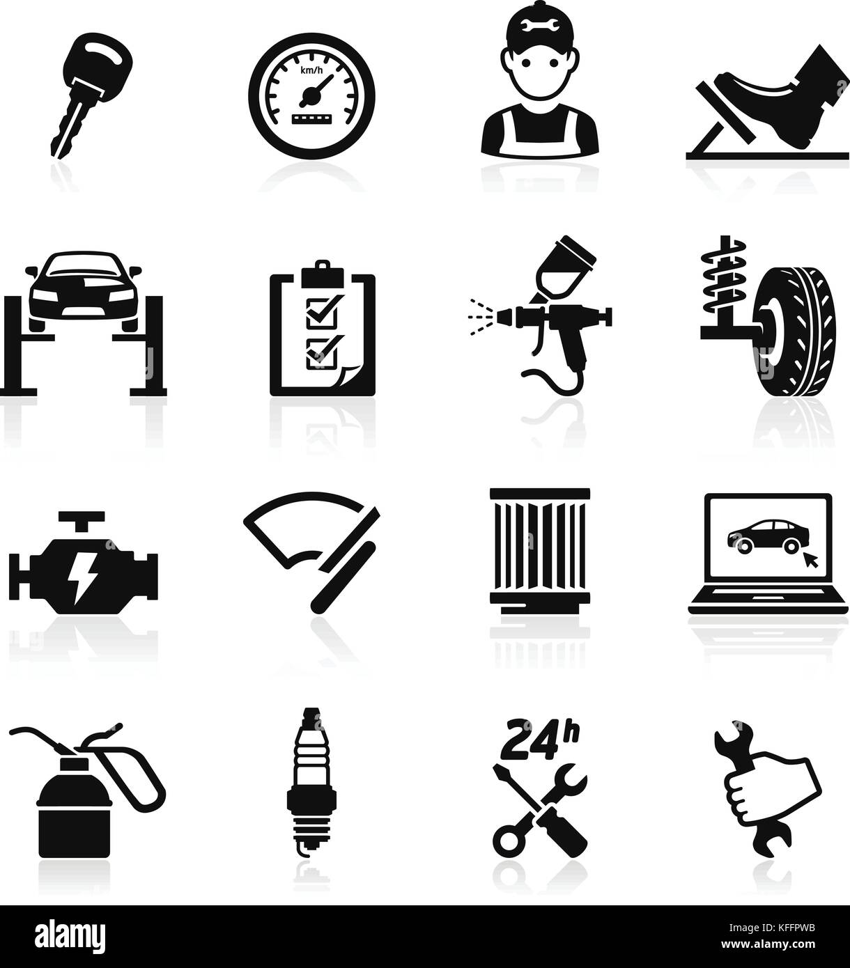 Car service maintenance icon. Vector illustration Stock Vector Image ...