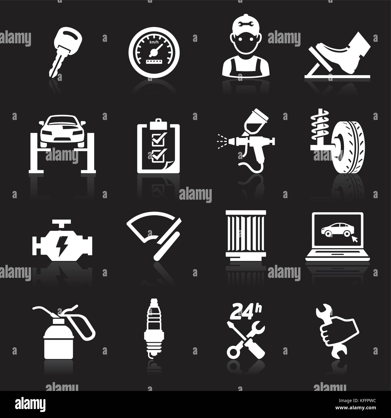 Car service maintenance icon. Vector illustration Stock Vector Image ...