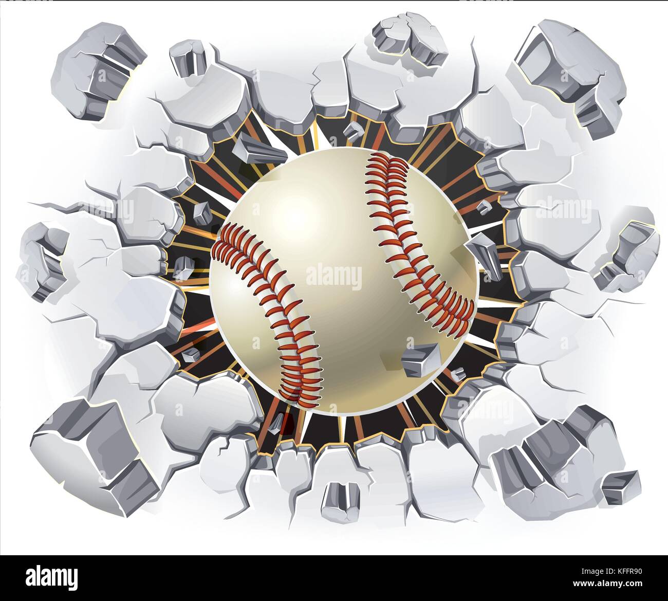 Pitch damage Stock Vector Images - Alamy