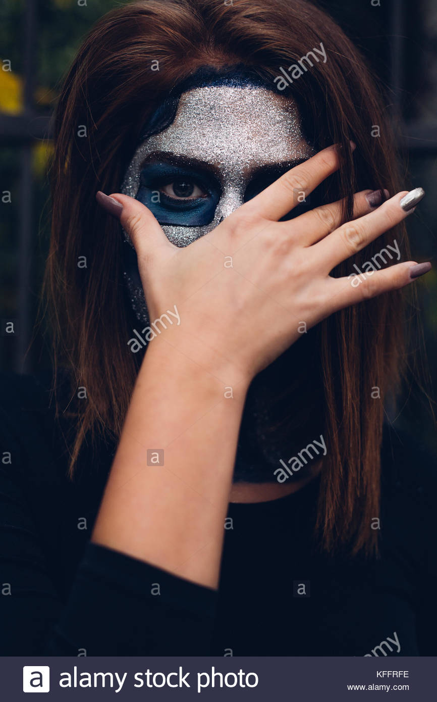 Beautiful Woman Hidden Face Black Stock Photos & Beautiful Woman Hidden ...