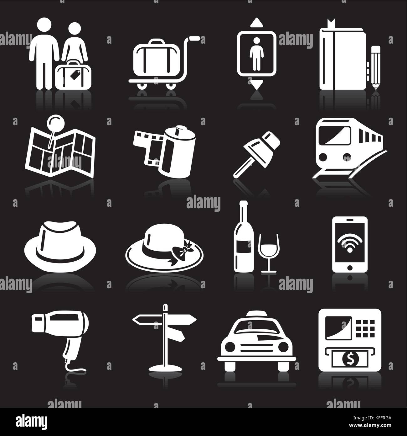 Travel icons set. Vector Illustrations Stock Vector Image & Art - Alamy