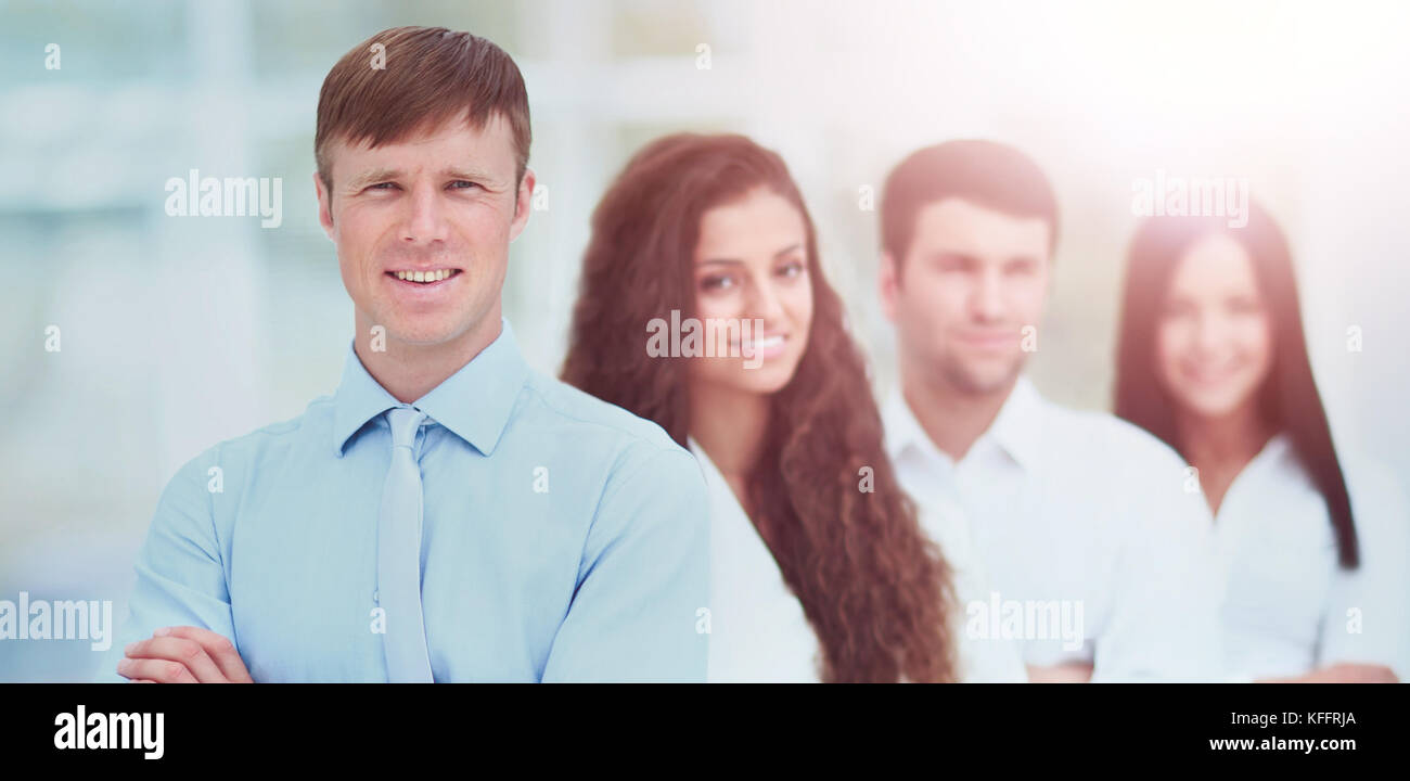 Group portrait of a professional business team Stock Photo - Alamy