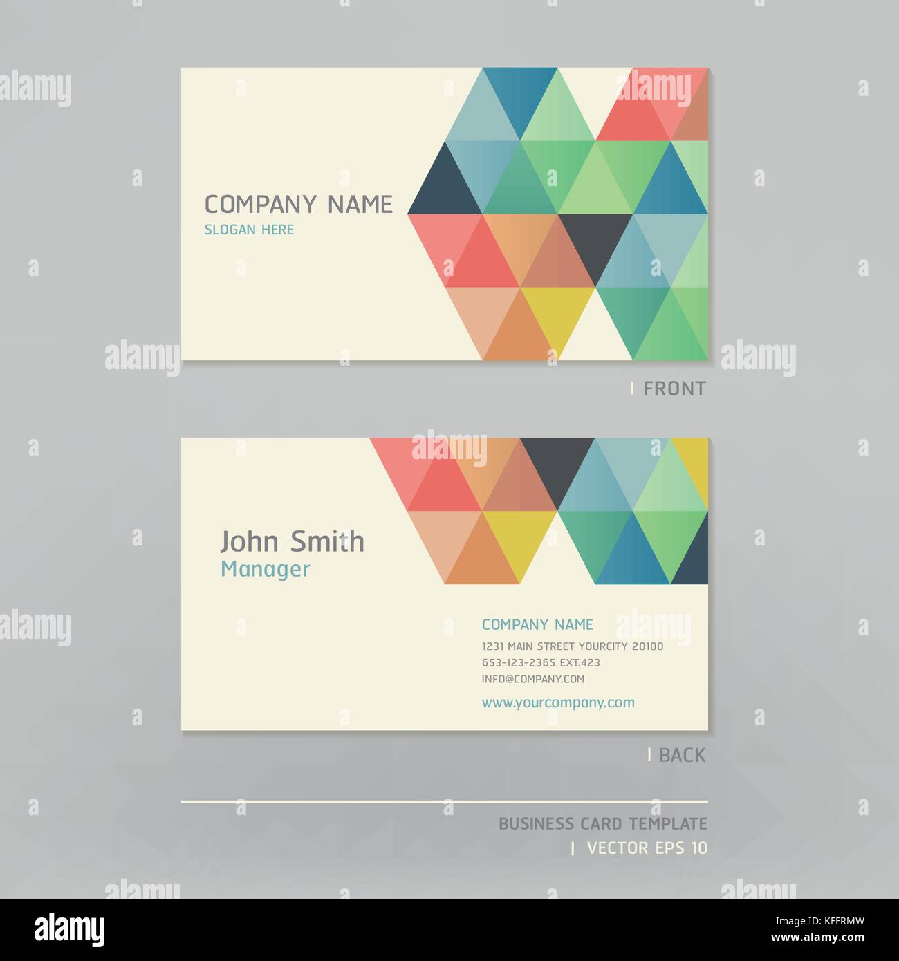 Business card abstract background. Vector illustration Stock Vector ...