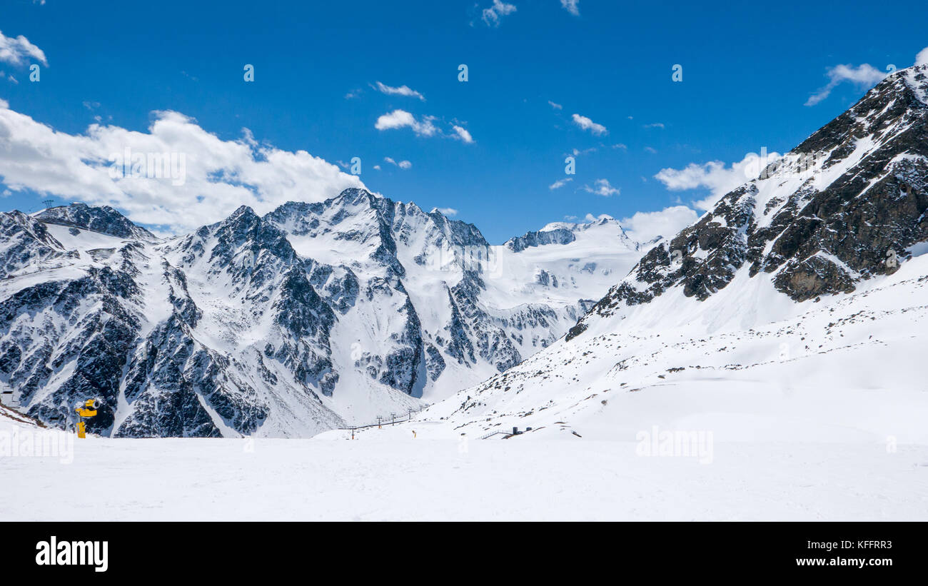 Winter landscape in Austrian Alps Stock Photo - Alamy
