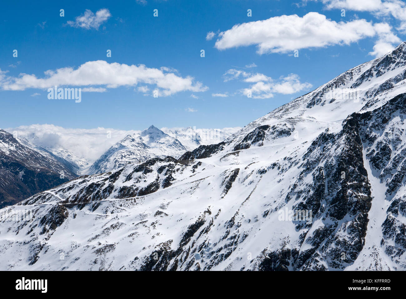 Winter landscape in Austrian Alps Stock Photo - Alamy