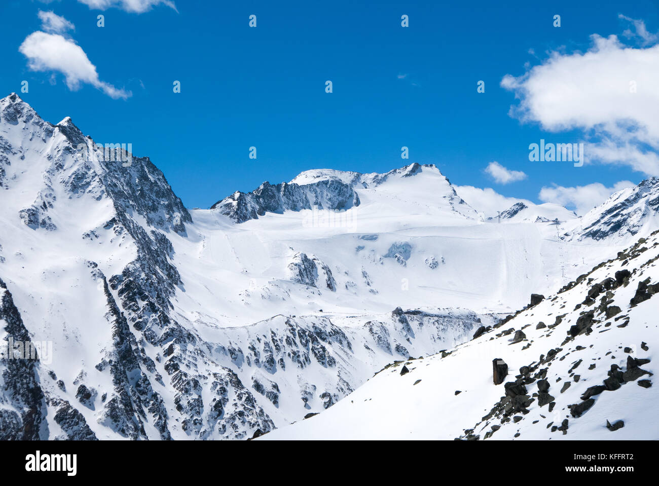 Glacier in Solden ski resort, Austria Stock Photo - Alamy