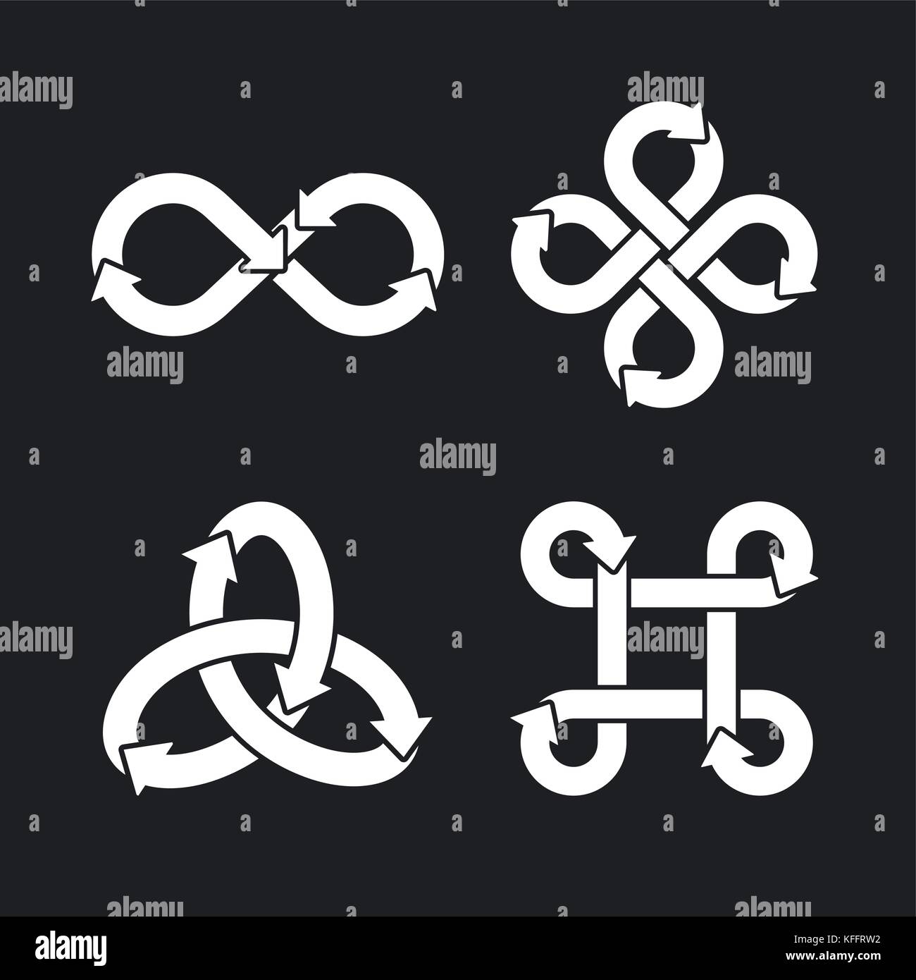 Infinity symbol icons. Vector Illustration Stock Vector Image & Art - Alamy
