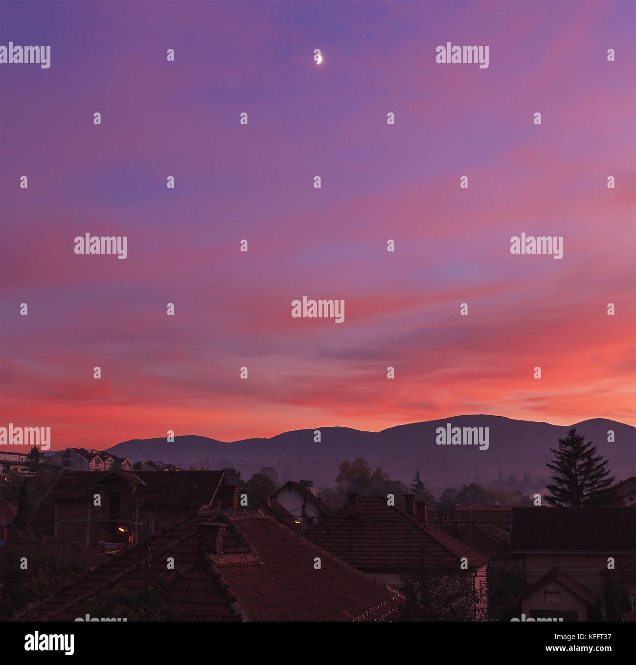 Purple moon hi-res stock photography and images - Alamy