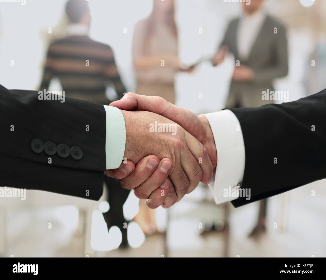 Business handshake of two business man Stock Photo - Alamy