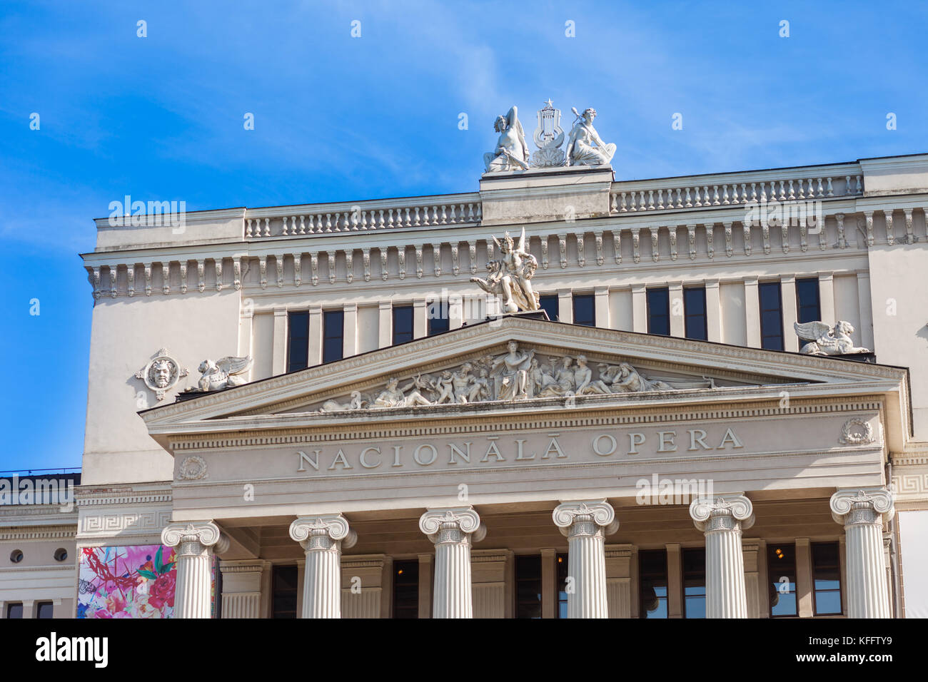 The National Opera House (Latvian National Opera) in Riga, Latvia Stock ...