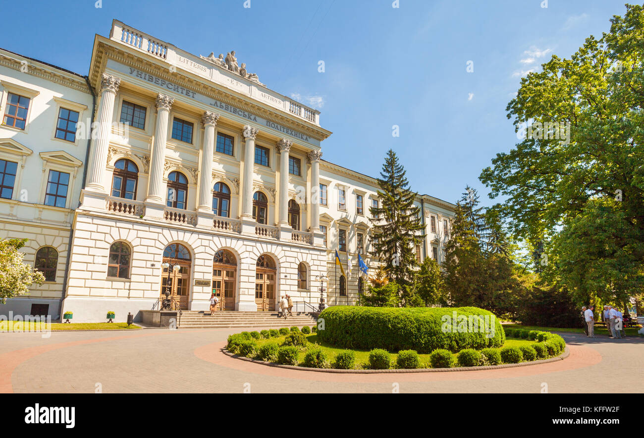 The main building of Lviv Polytechnic National University, Ukraine ...