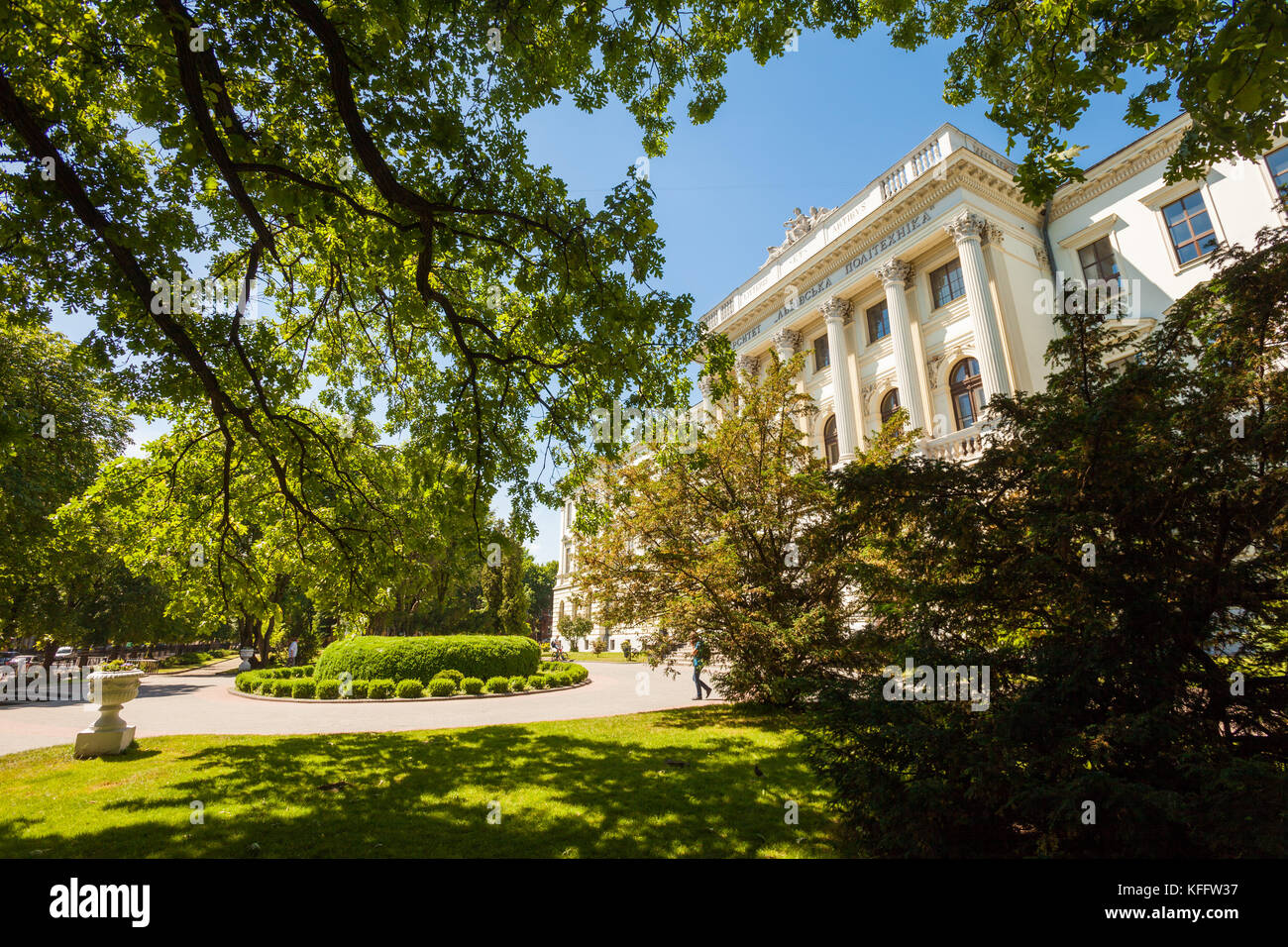 The main building of Lviv Polytechnic National University, Ukraine ...