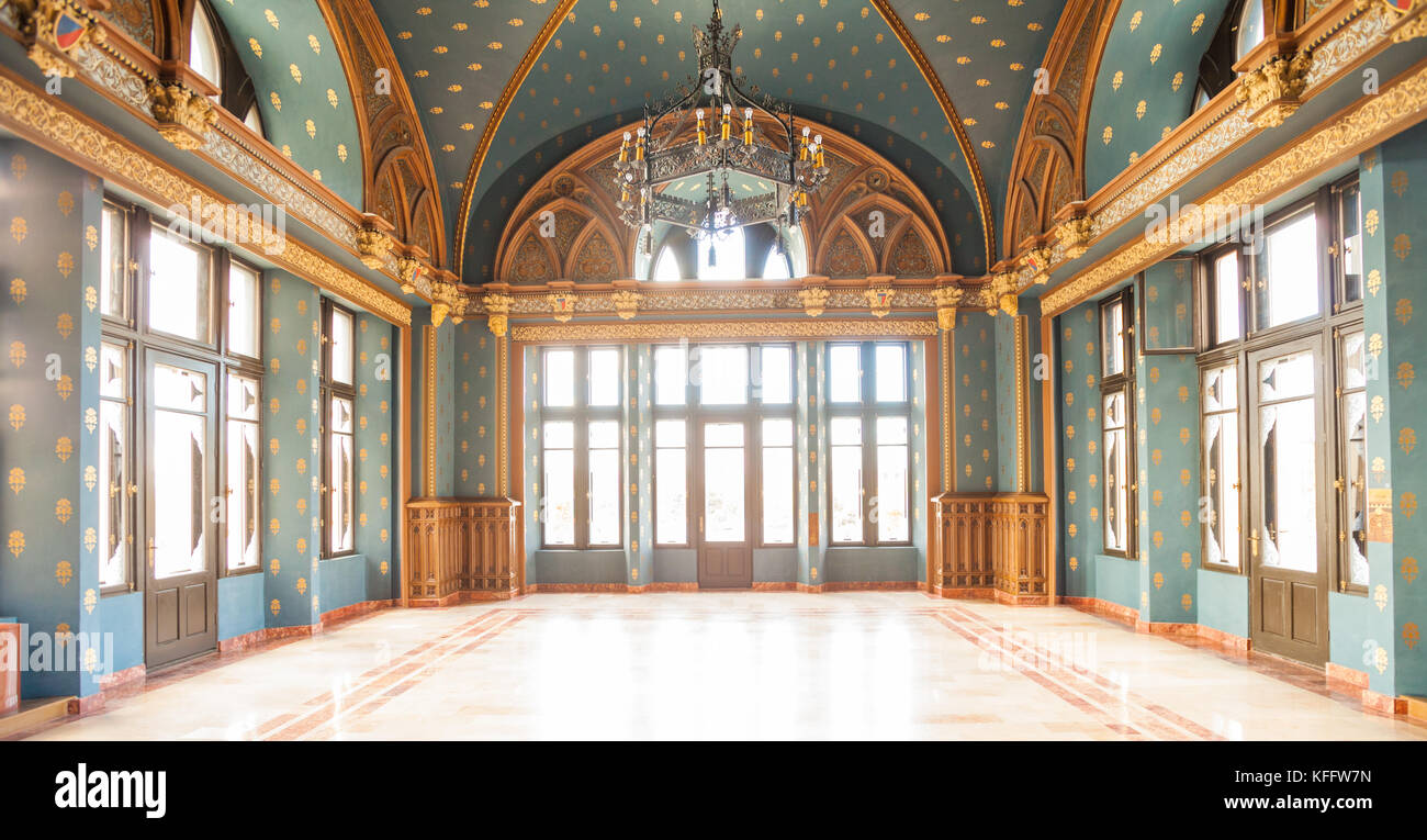 Interior architecture of the Palace of Culture, Iasi, Romania Stock ...