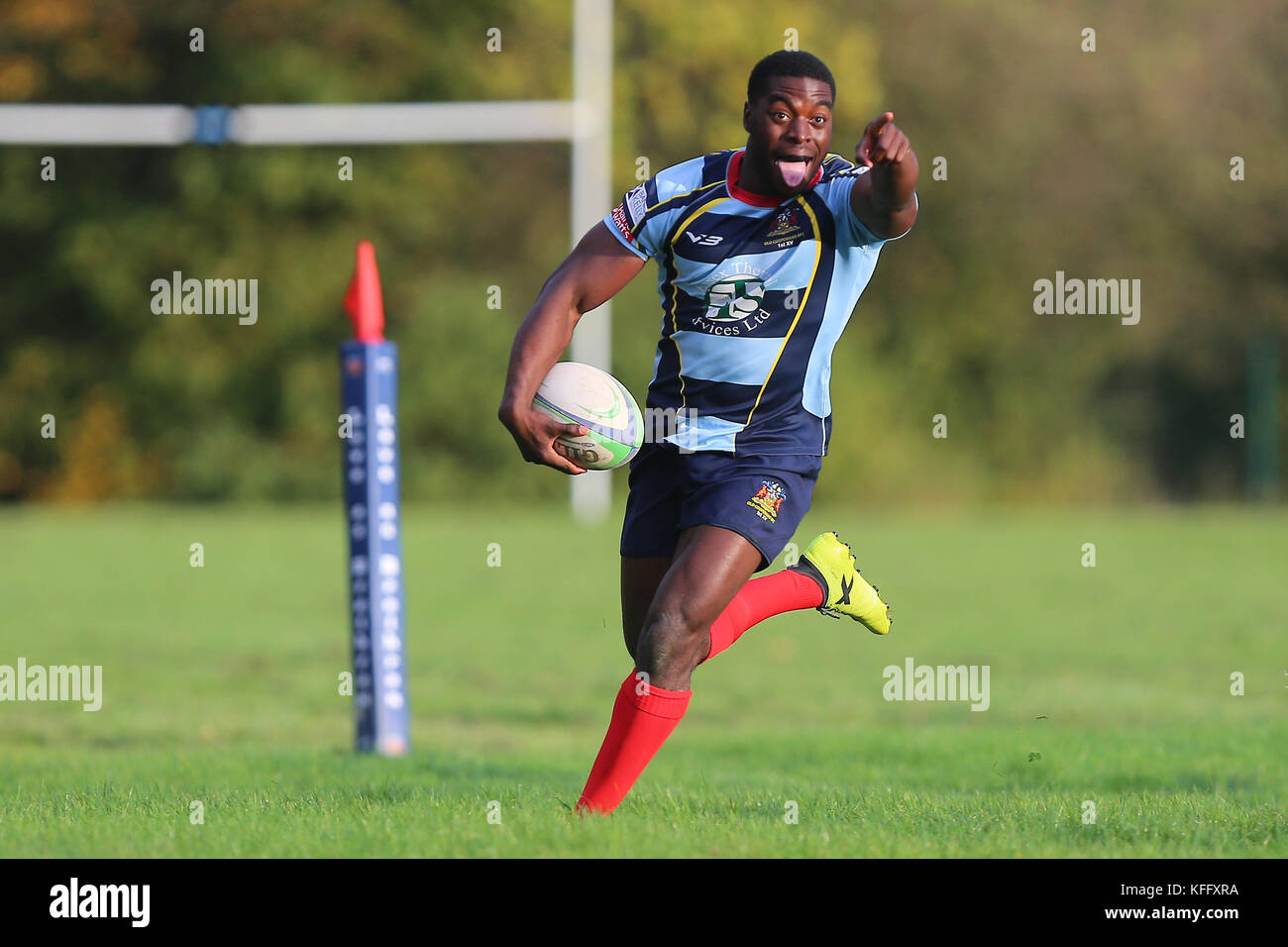 Coopers go over for their second try during Old Cooperians RFC vs ...