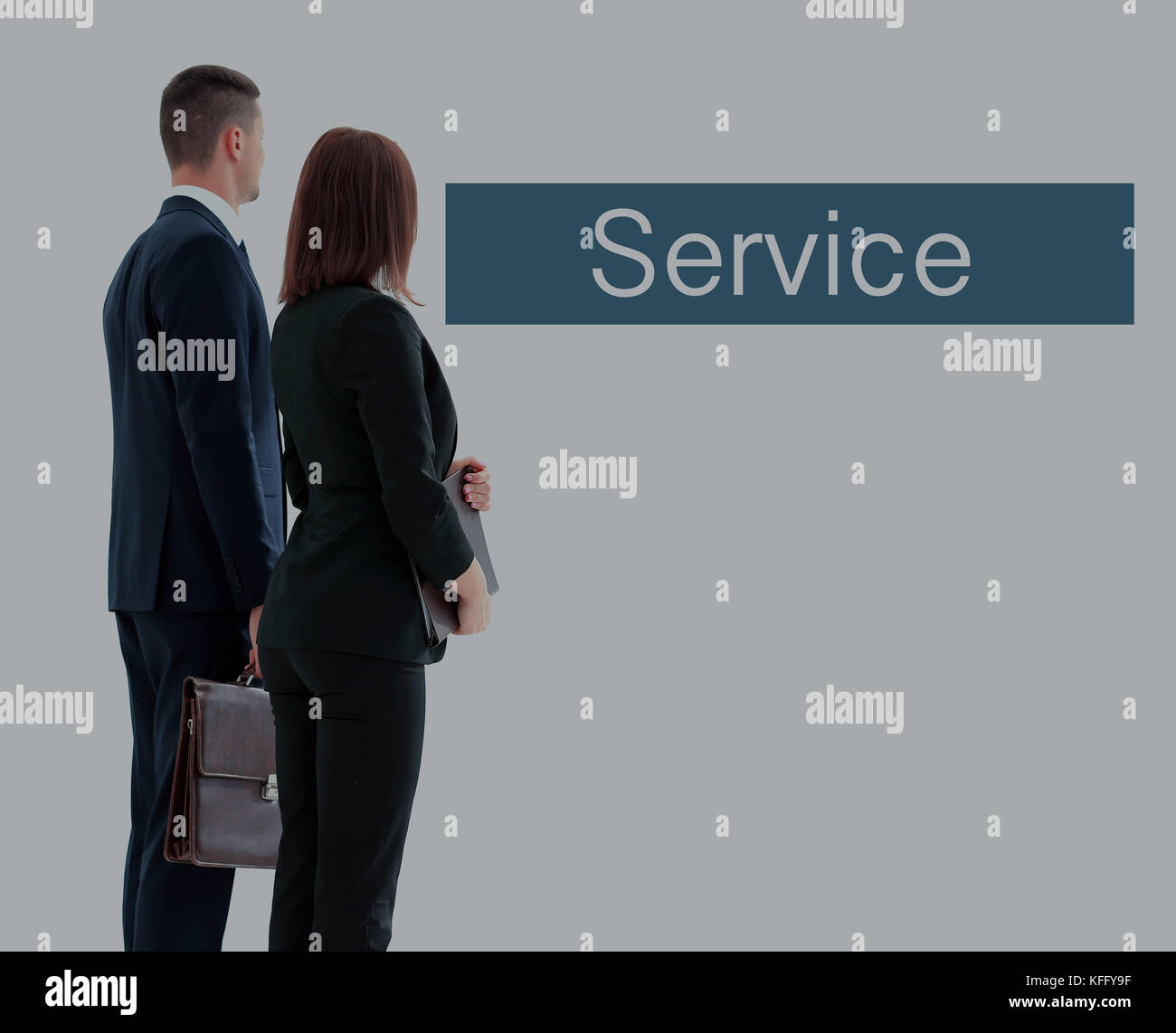 Back view of a Group of business team. Isolated on white background ...
