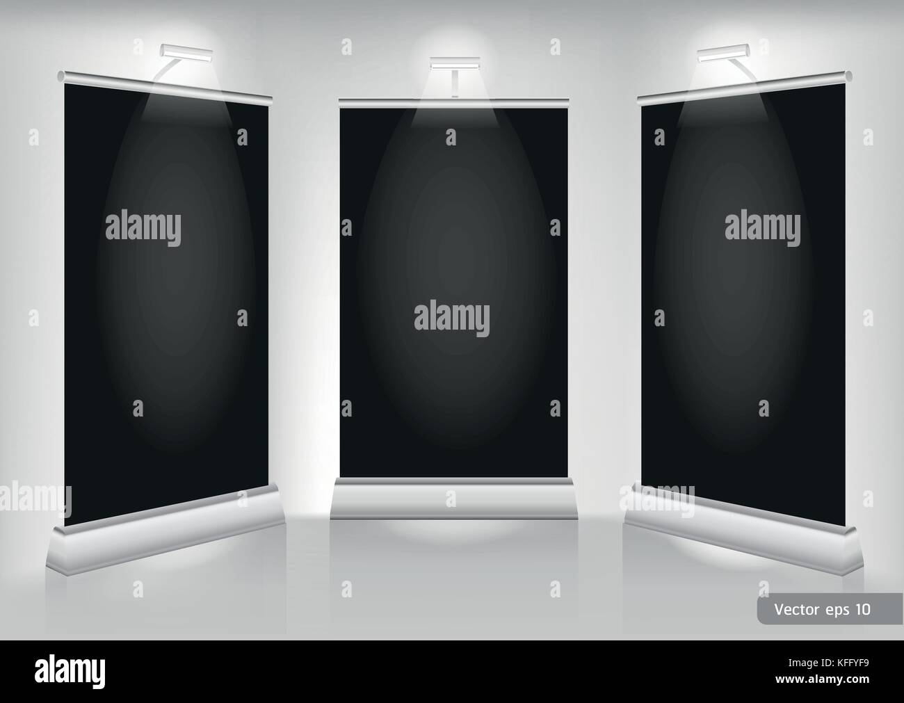 Trade exhibition stand display. Vector illustration Stock Vector Image ...